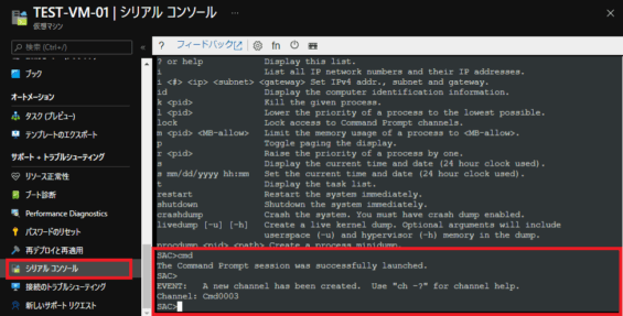 Azure VMのシリアルコンソールを使ってみた | Li-akb-branch-office