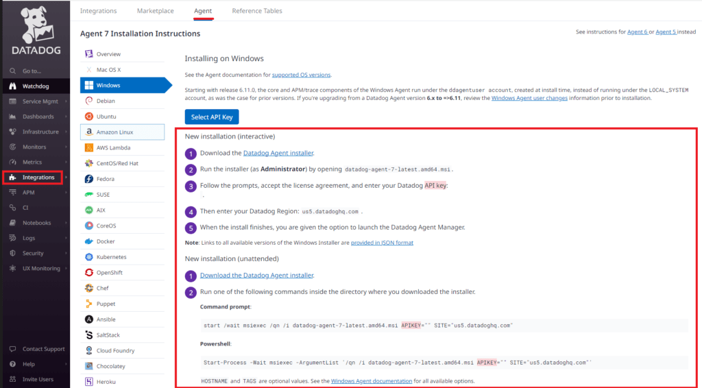Windows ServerやLinuxへのDatadog Agentのインストール手順 | Li-akb-branch-office