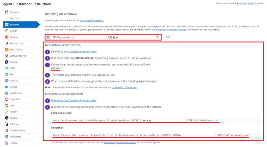 Windows ServerやLinuxへのDatadog Agentのインストール手順 | Li-akb-branch-office