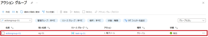 Azure Monitorのアクショングループ作成からテスト通知までの手順 | Li-akb-branch-office